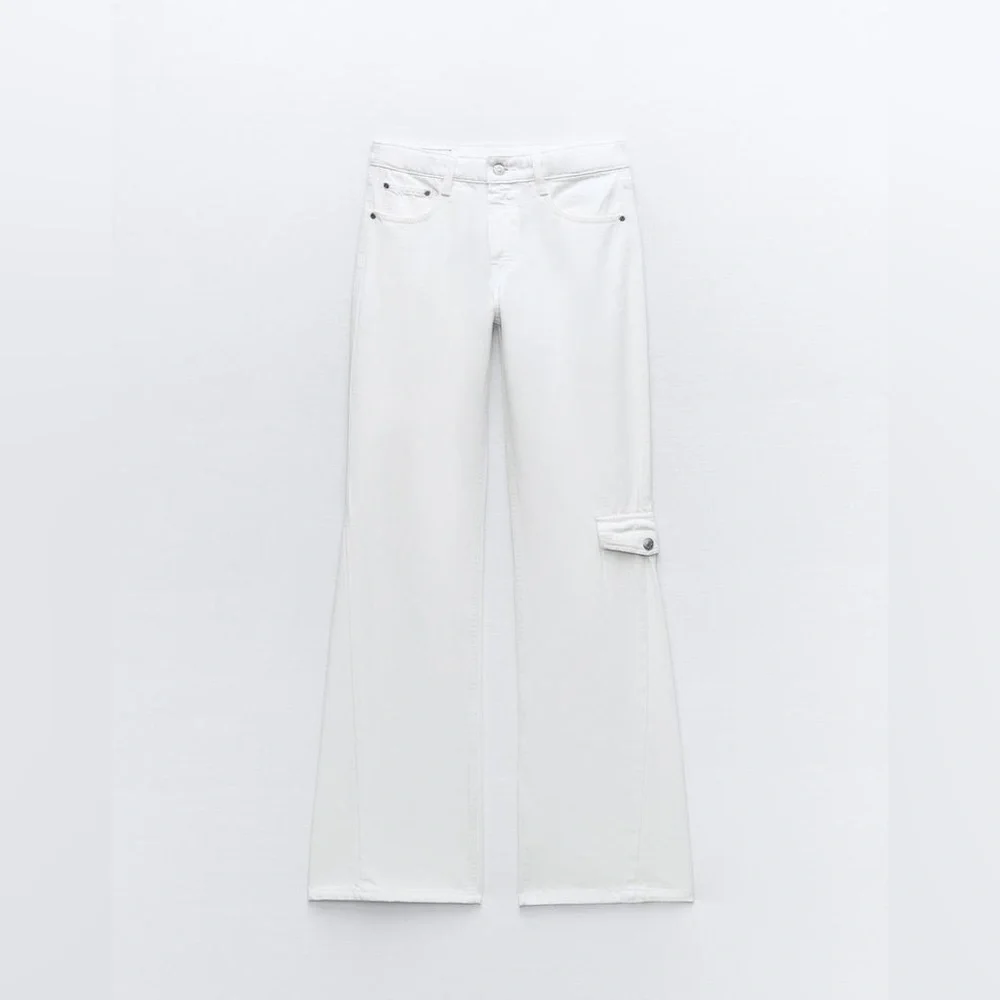 Zara | Jeans | Zara Trf Low Waist Cargo Jeans | Poshmark